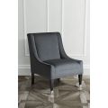 Lauren Chair smoke grey lounge chair with back ring and studs – my ...