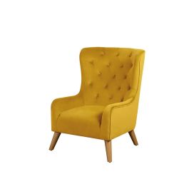 DORCHESTER gepolsterter Lounge Sessel in Senf Gelb