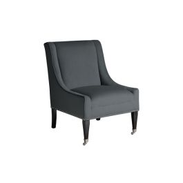Lauren Chair smoke grey lounge chair with back ring and studs – my ...