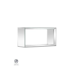 Uno rectangle shelf rectangle mirrored wall unit – my furniture