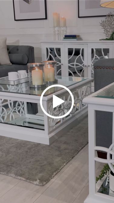 Etienne White Side Table