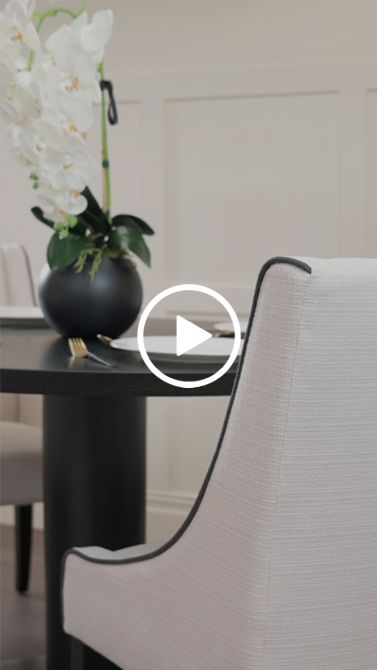 Sia 4-6 Seat Black Dining Table