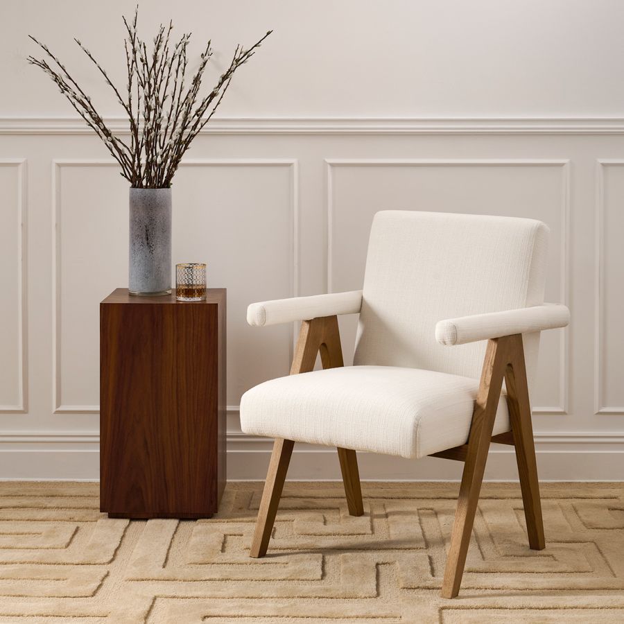 Archie Dining Chair – Ivory