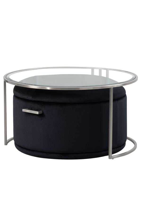 Black silver side table store