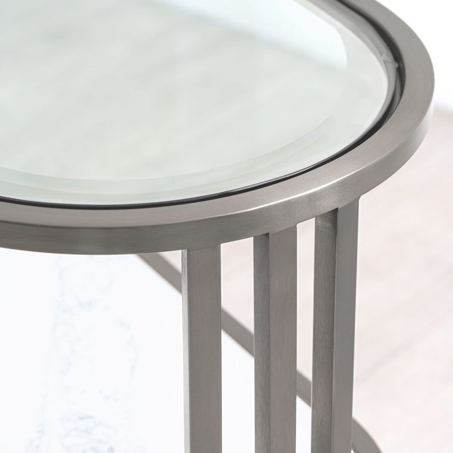Aria Side Table Silver