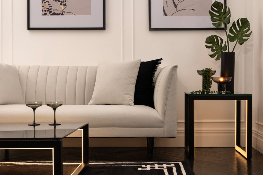 Baxter Two Seat Sofa – Parchment