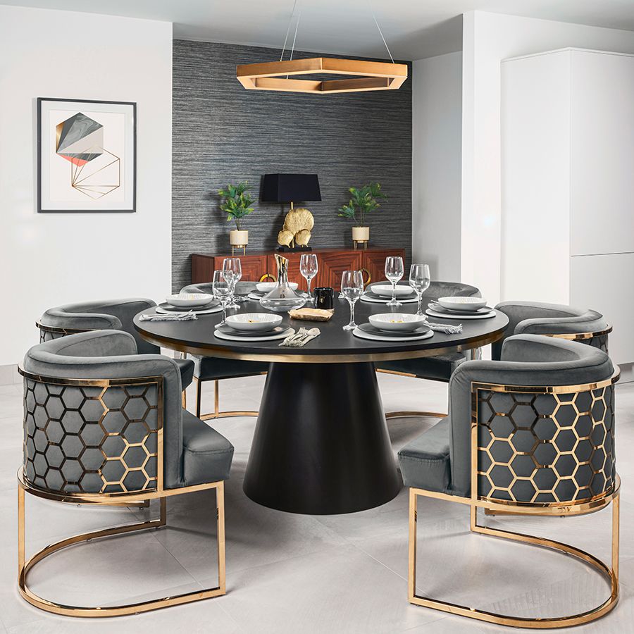 Brewster Black Dining Table /My Furniture