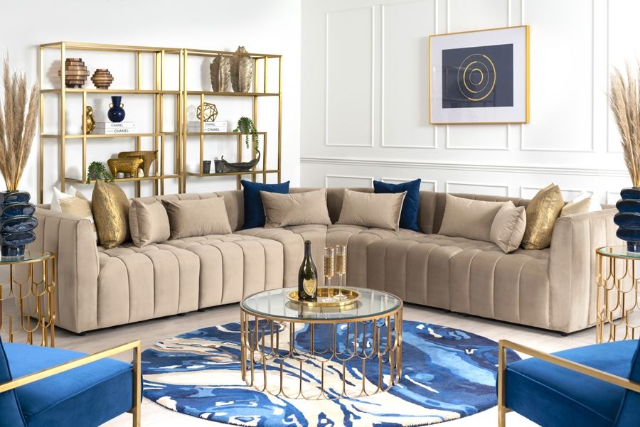 Essen Large Corner Sofa – Taupe / My-Furniture