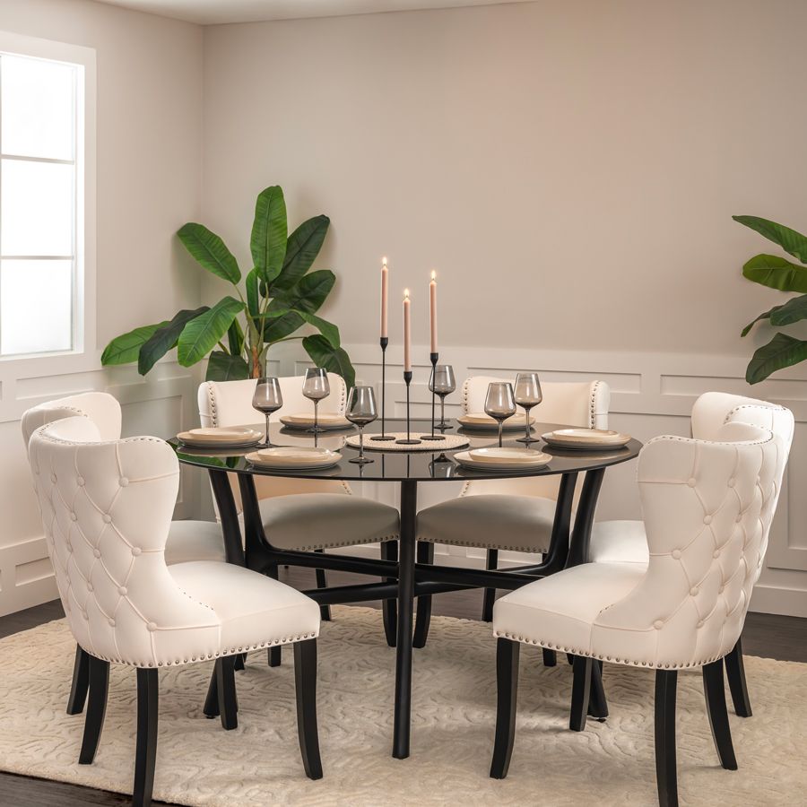 Haxapod Black Dining Table