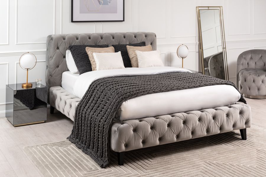 Megan Bed Dove Grey
