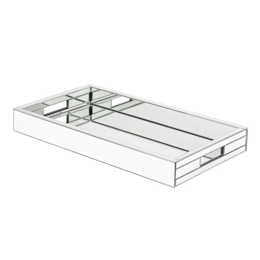 Mirrored serving tray rectangular store