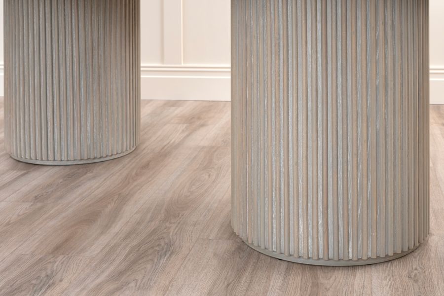 Ophelia Washed Grey Oak Dining Table