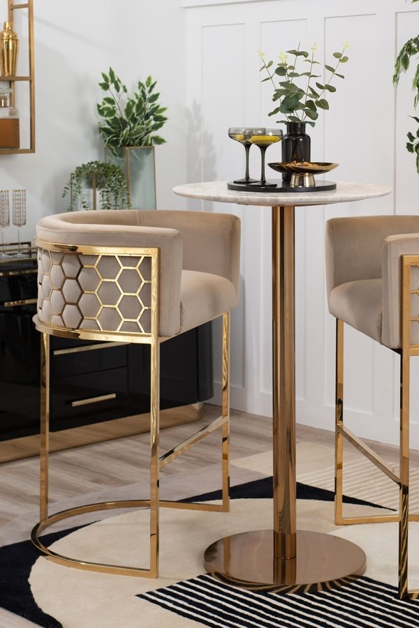 Parker Brass Bar Table / My-Furniture