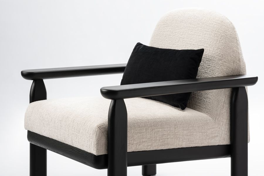 Waldo Armchair – Light Taupe Chenille