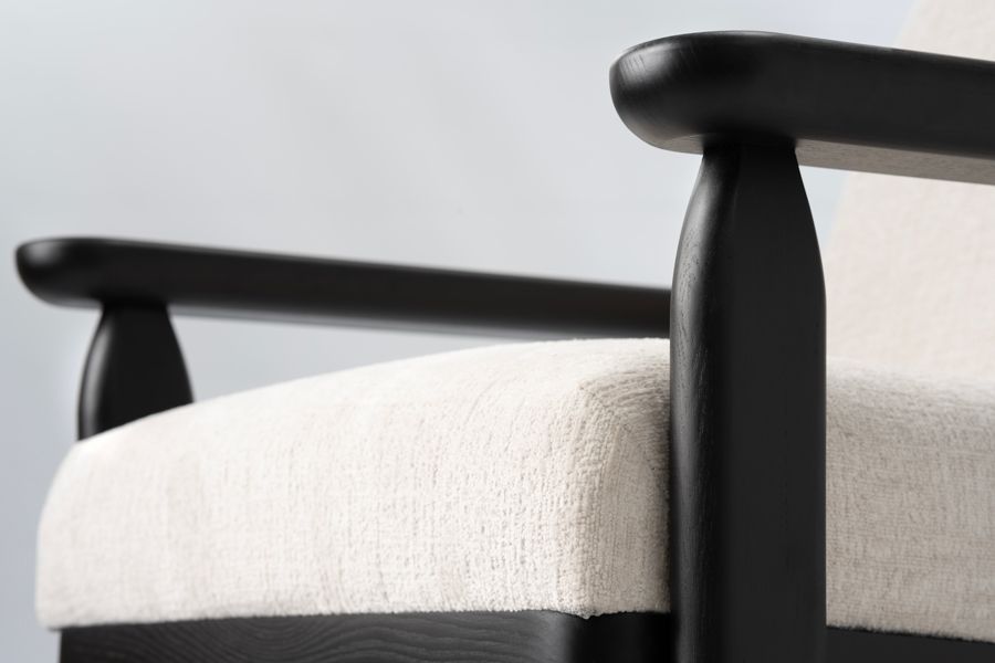 Waldo Armchair – Light Taupe Chenille